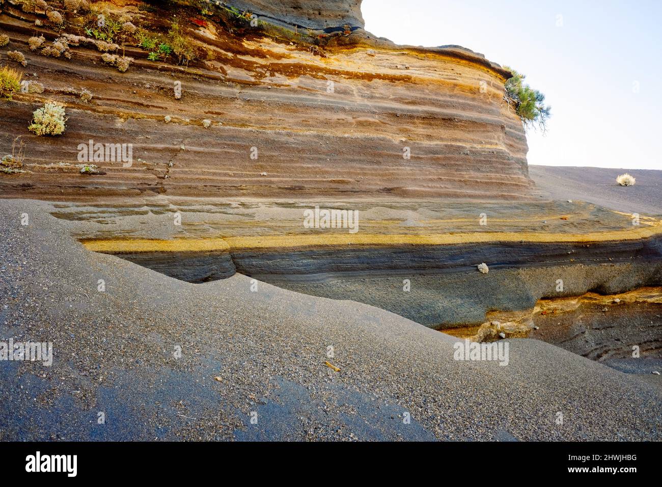 Phonolithic and basaltic geological strata result in beautiful layers ...
