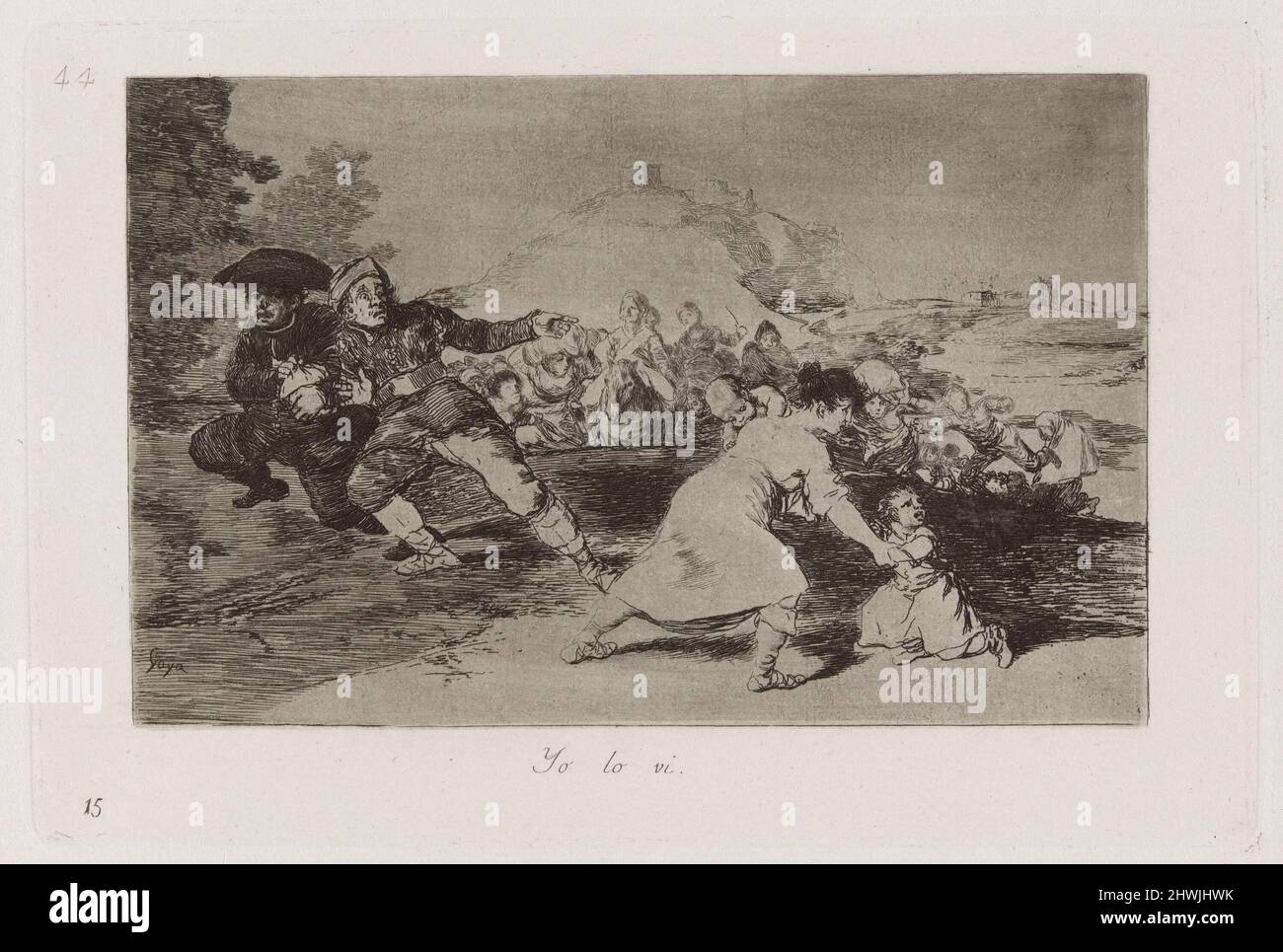 Yo lo vi (I Saw It), Plate 44 from Los desastres de la guerra (The ...