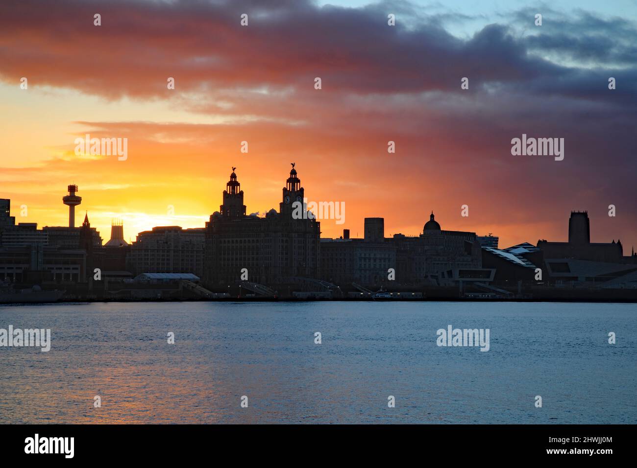Sunrise At Liverpool Waterfront High Resolution Stock Photography and ...