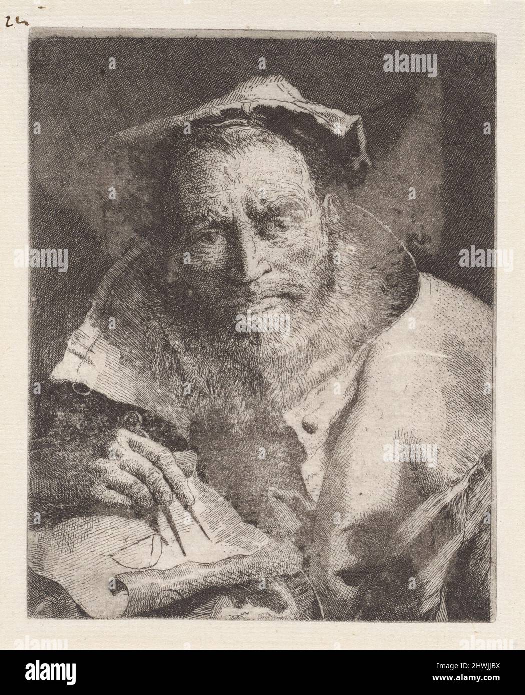 The Mathematician, from the Raccolta di Teste (Collection of Heads ...