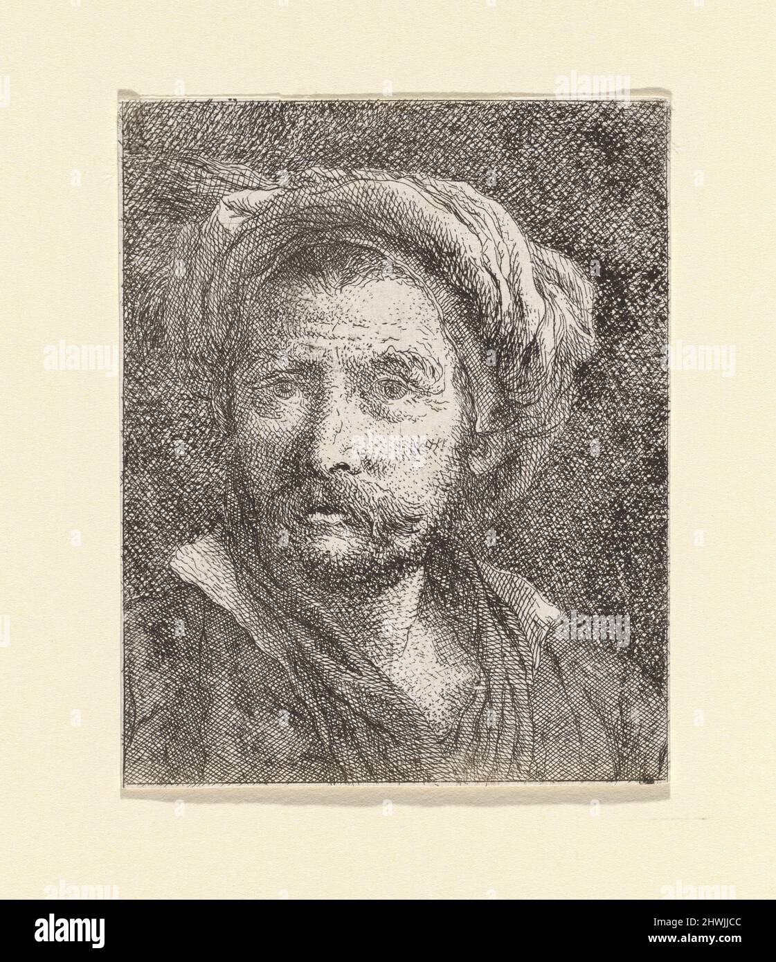 Old Man with Turban, from the Raccolta di Teste (Collection of Heads ...