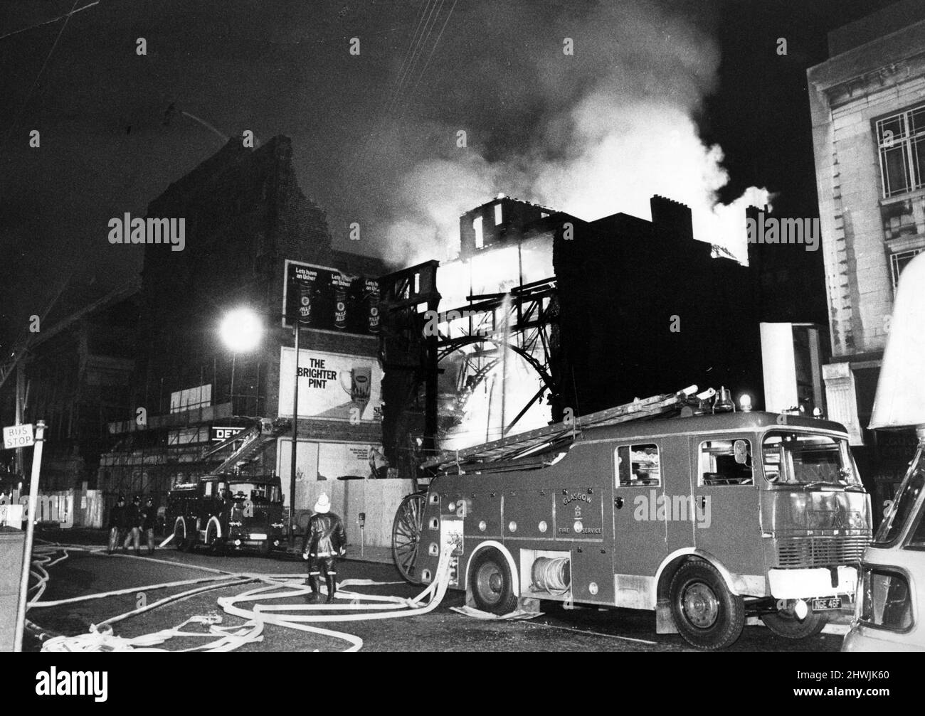 Fire at Gaumont Cinema and Majestic Ballroom, Glasgow, March 1972 ...