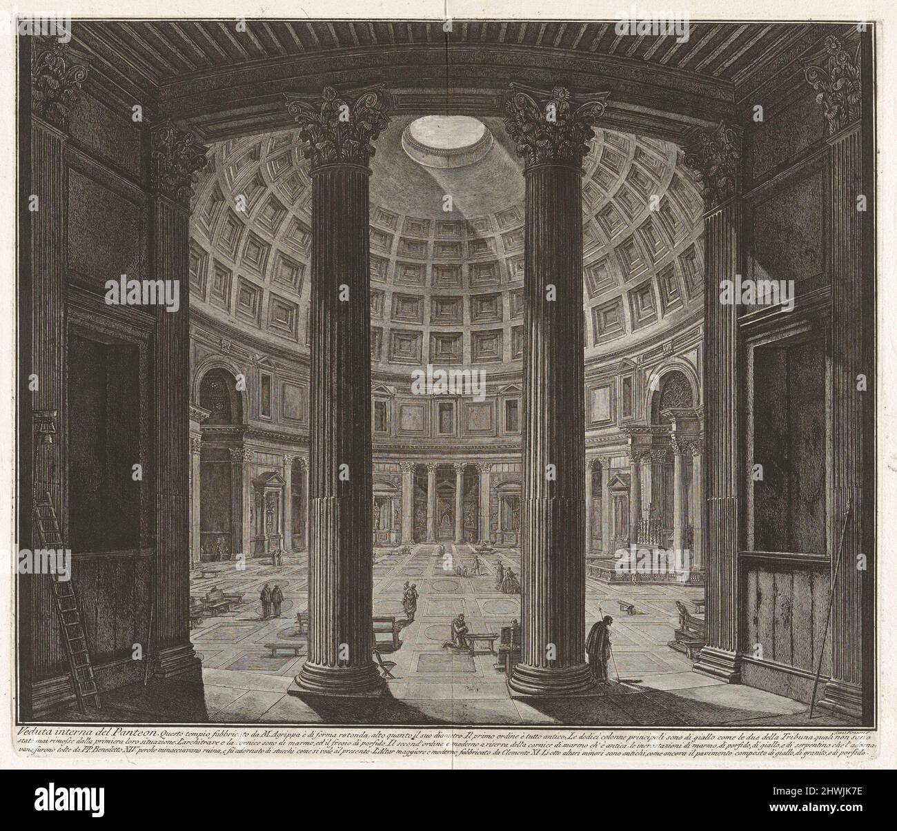 Veduta interna del Panteon … (Interior View of the Pantheon … ), from ...