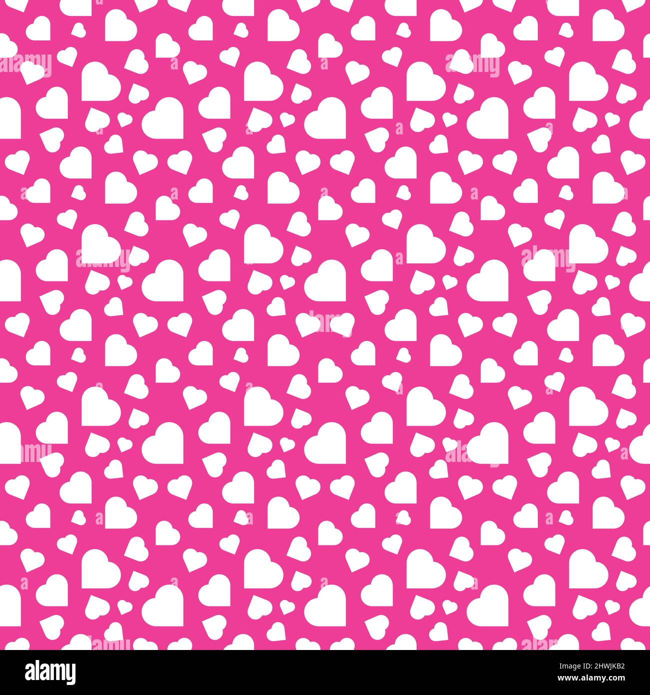 Heart shape vector seamless pattern doodle black and white abstract ...