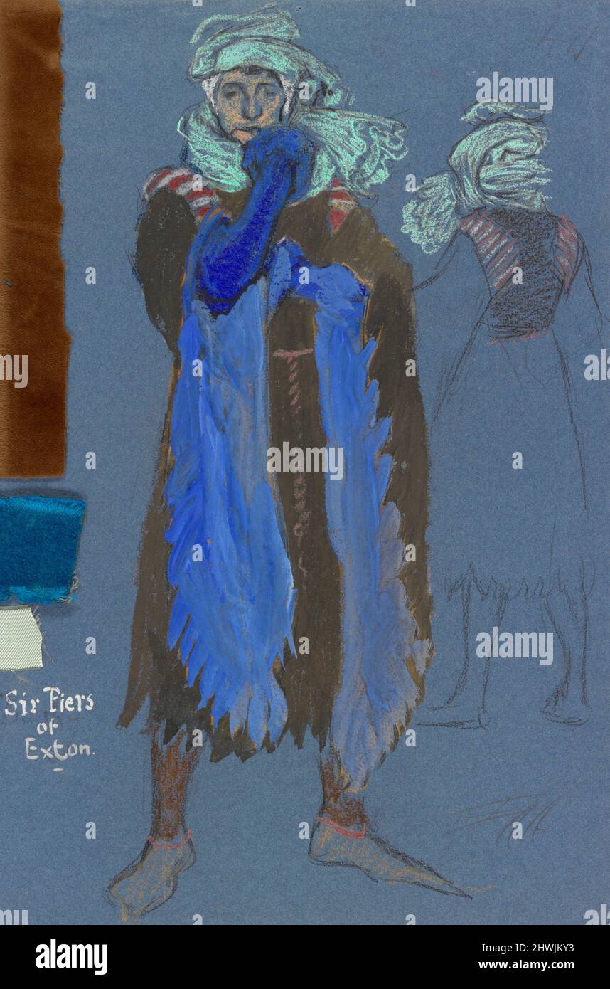 Six Piers of Exton, costume sketch for Henry Irving’s Planned ...
