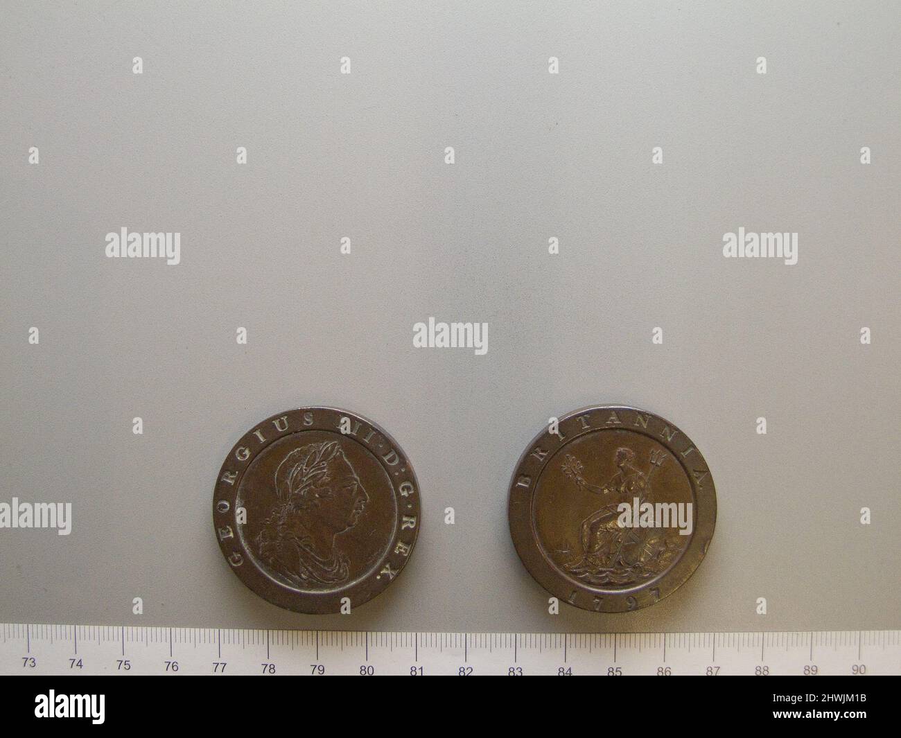 1 Penny of George III, King of Great Britain from Unknown . Ruler ...