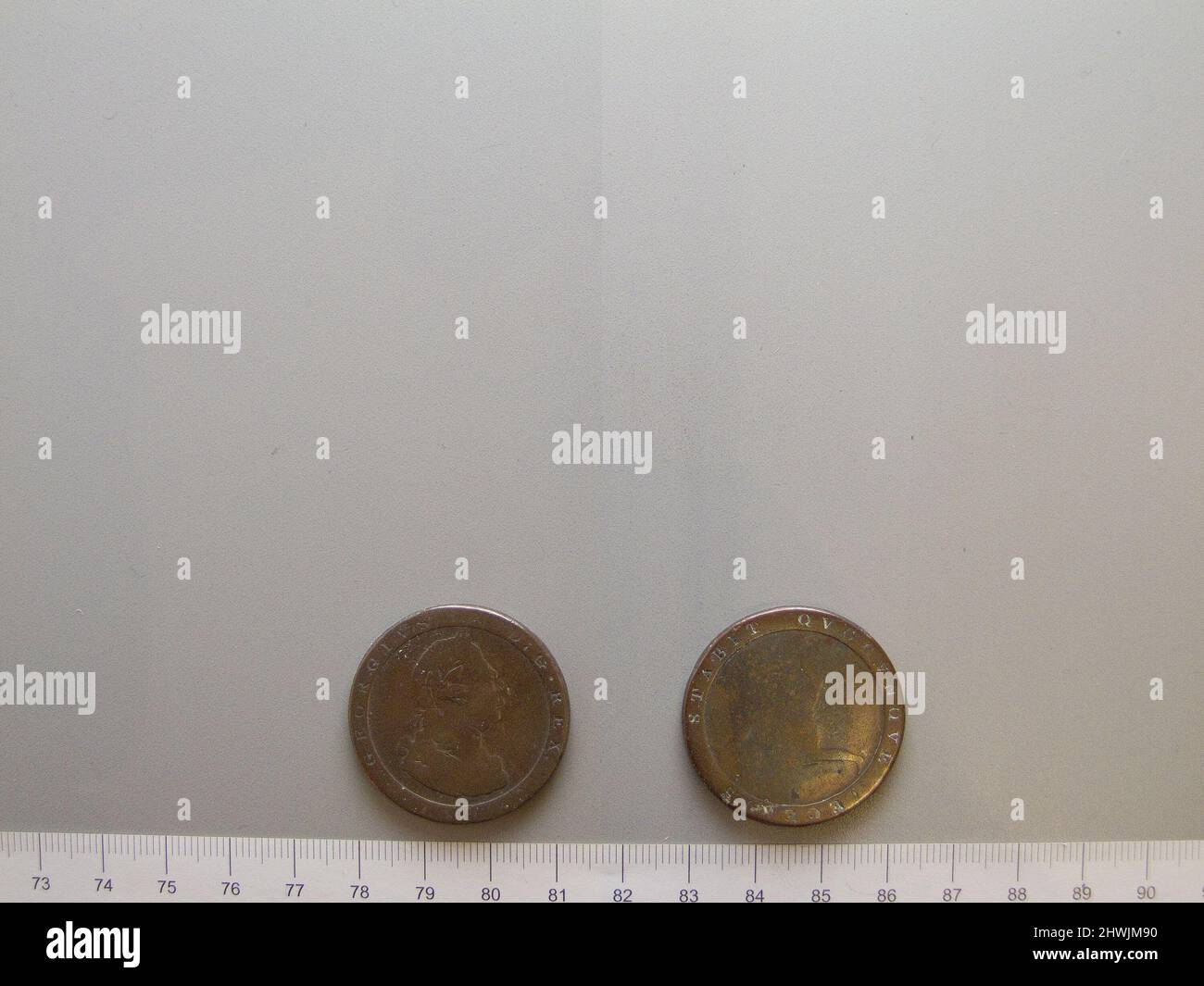 1 Penny of George III, King of Great Britain from Soho Mint, Birmingham ...