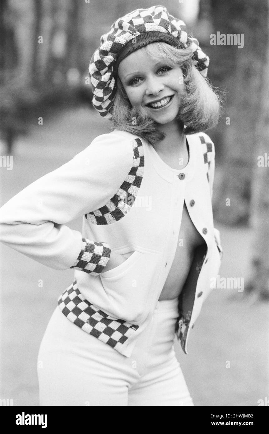 Model Jo Howard pictured wearing Oxford bags and battle blouse - Ready ...