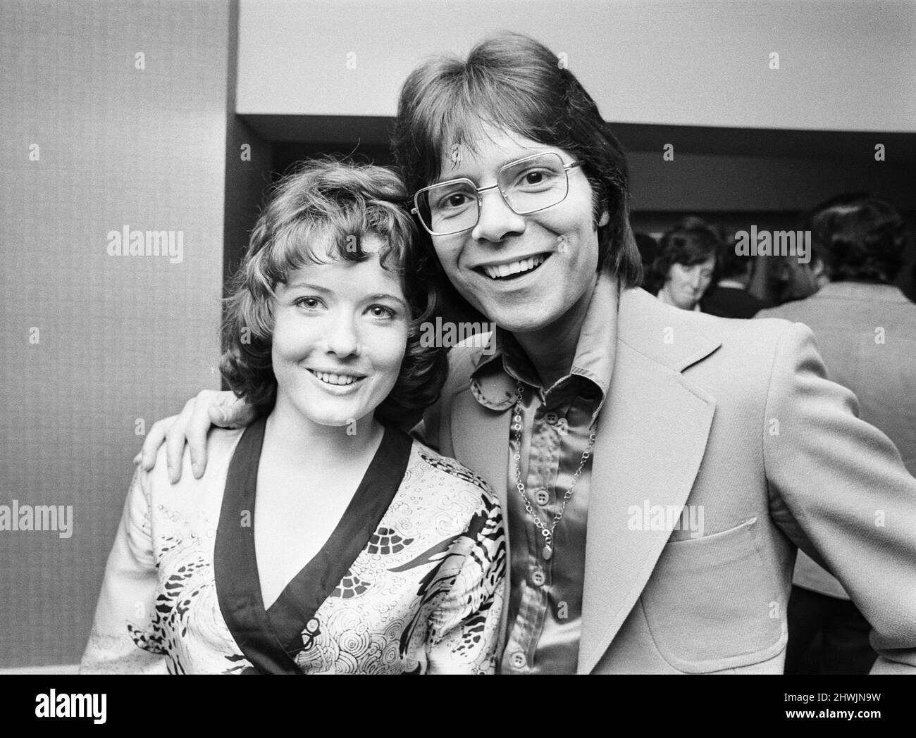 Cliff Richard and Deborah Watling, actors starring in Take Me High, a ...