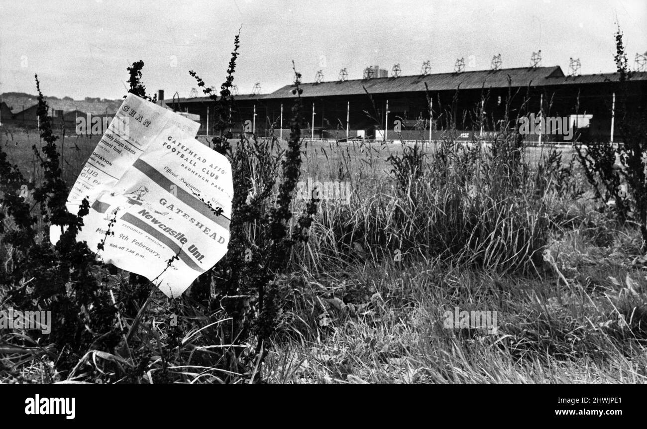 More like a rubbish tip than a soccer stadium - that is the present day ...