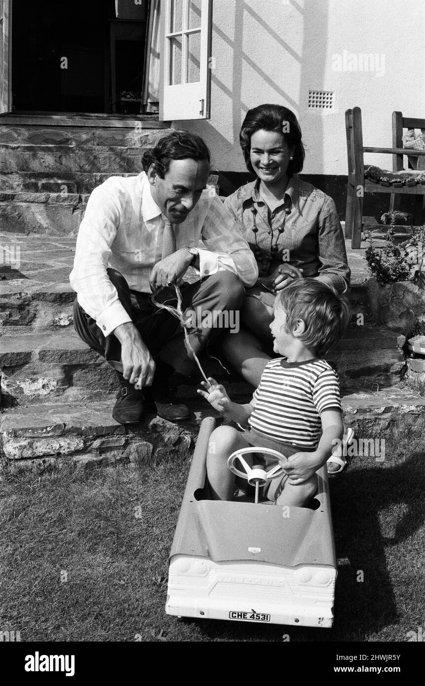 Jeremy Thorpe, his second wife Marion and his four year old son Rupert ...