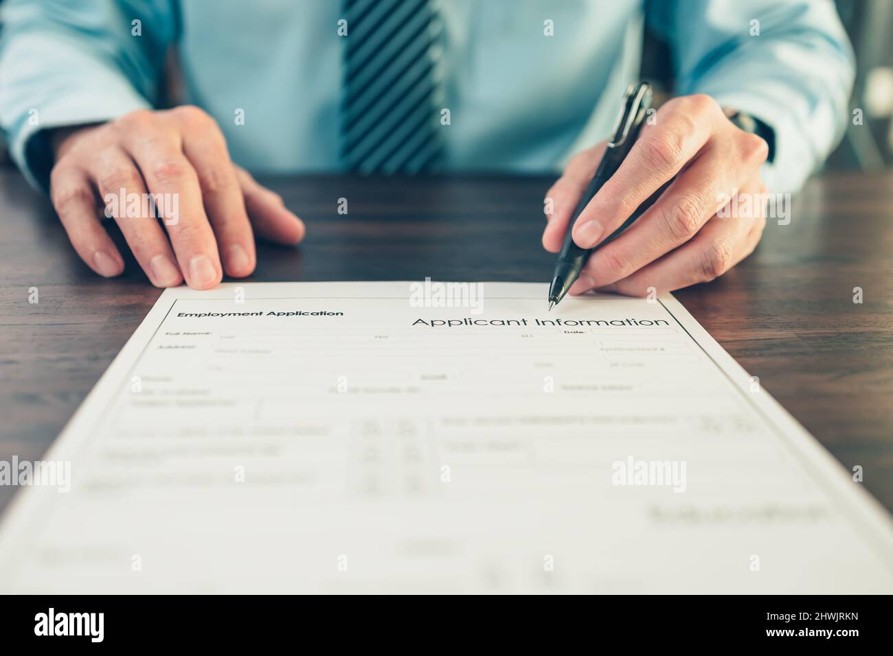 HR staff Submit a job application for new employees to fill out job ...
