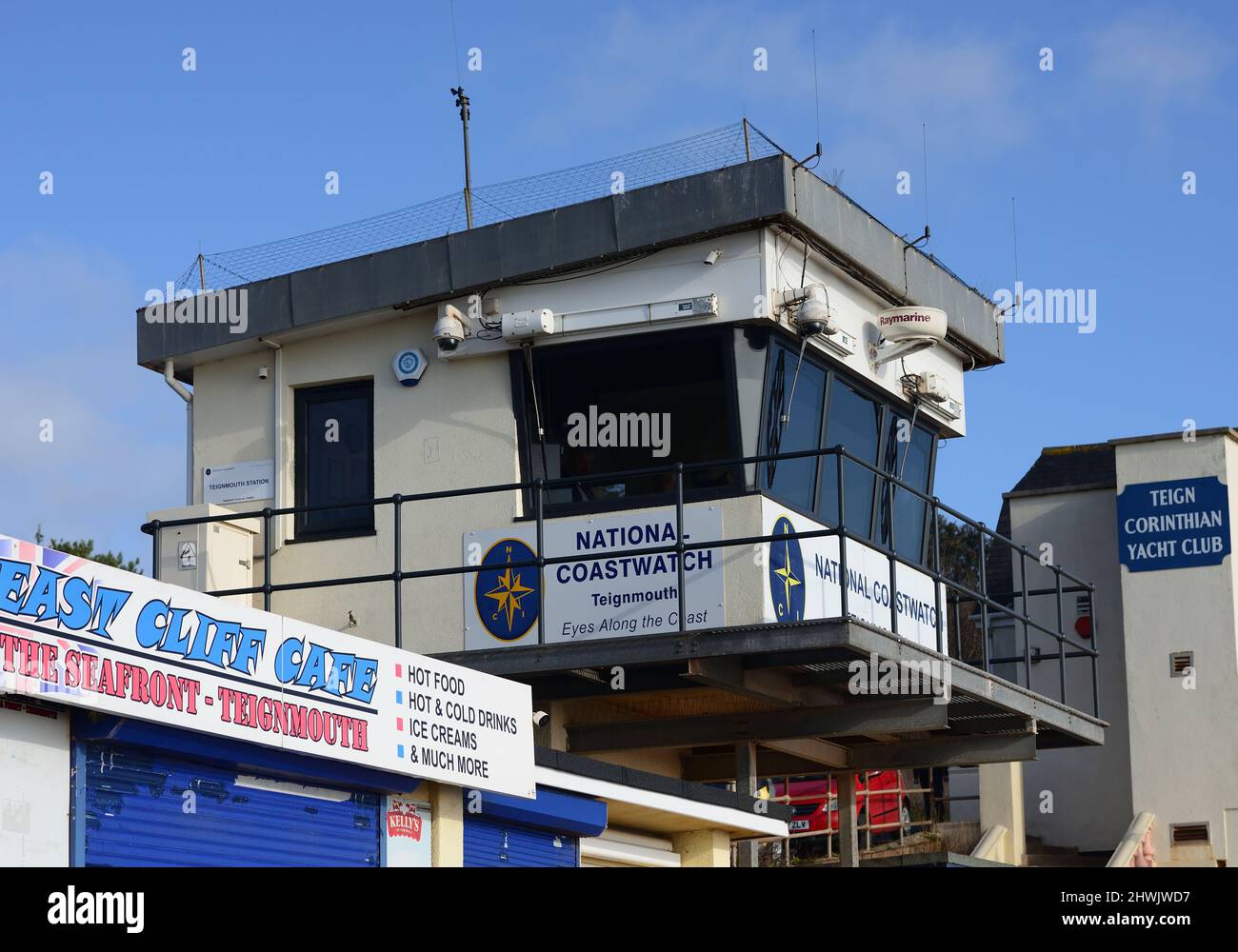 National Coastguard Lookout Station on East Cliff in Teignmouth, South ...