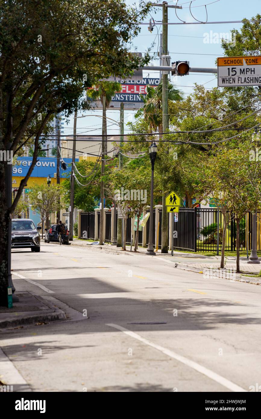 Miami, street overtown hi-res stock photography and images - Alamy