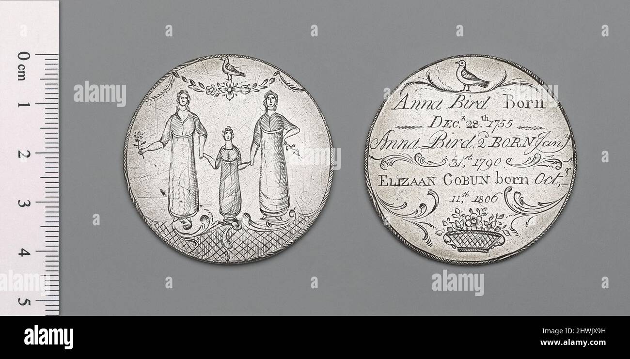 Biographical Medal. Engraver Attributed to: Richard Brunton, American ...