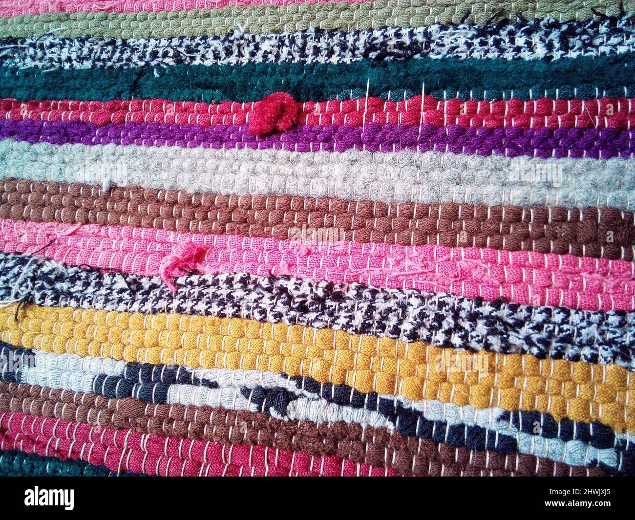 The pattern and texture of the carpet fabric on the floor Stock Photo ...