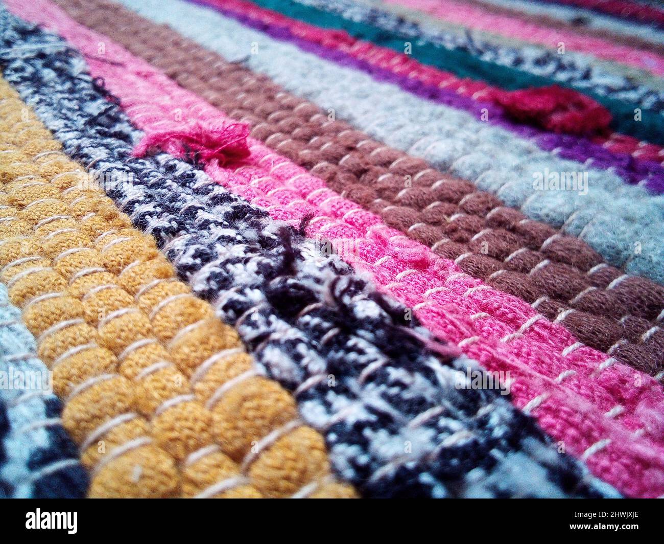 The pattern and texture of the carpet fabric on the floor Stock Photo ...