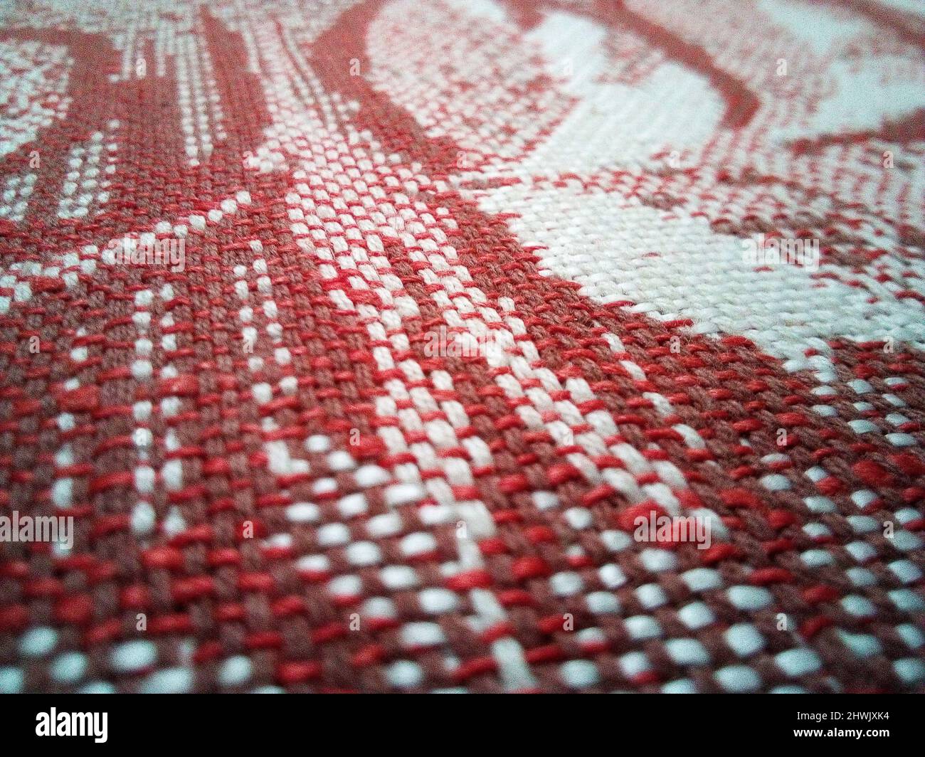 The pattern and texture of the carpet fabric on the floor Stock Photo ...