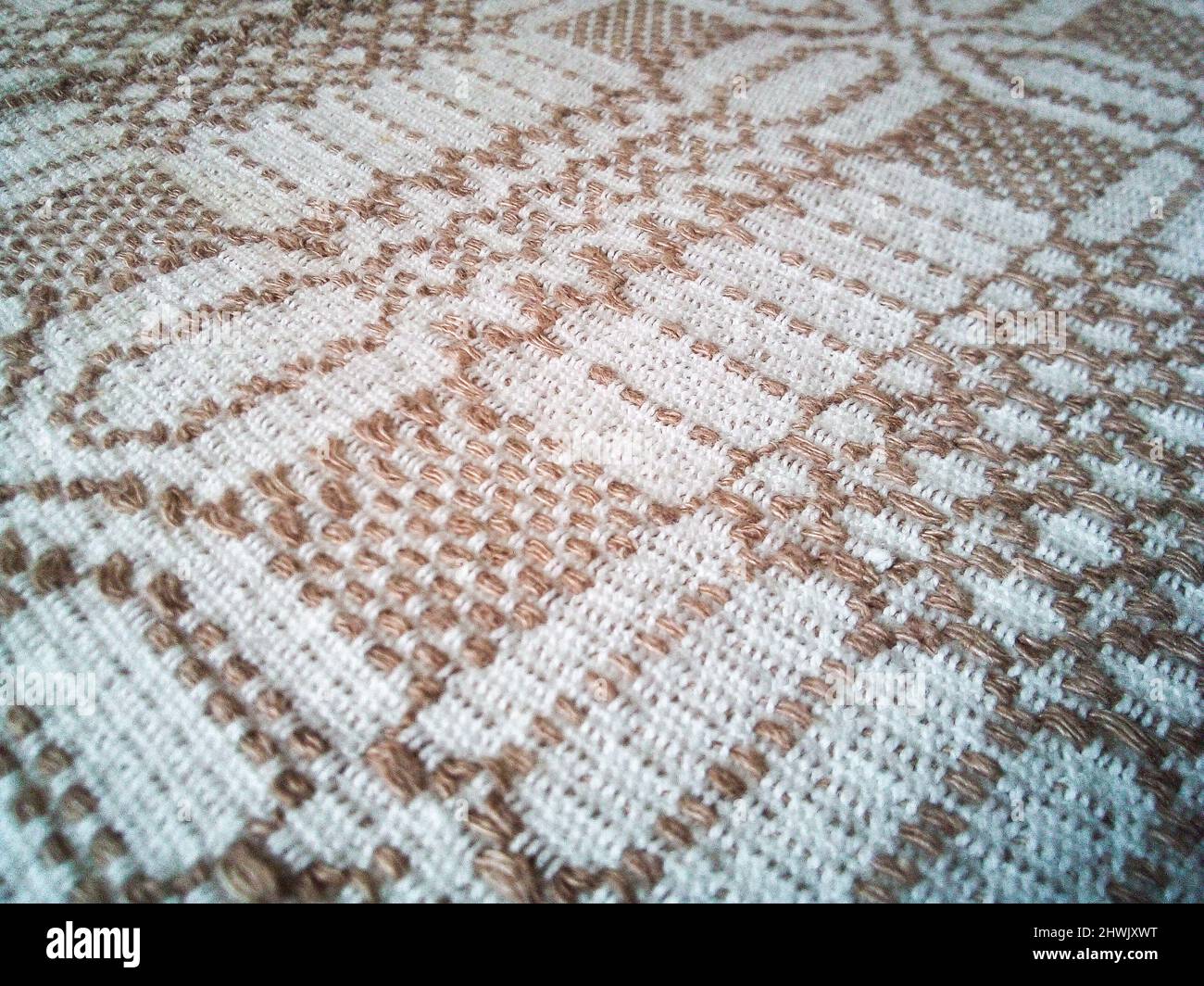 The pattern and texture of the carpet fabric on the floor Stock Photo ...
