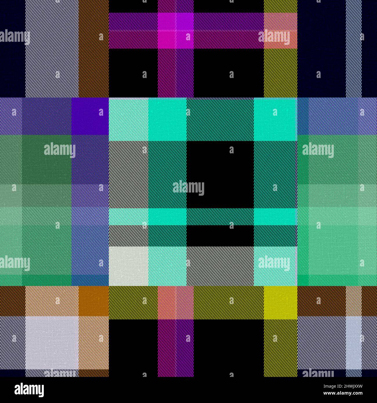 Seamless madras patchwork plaid cotton pattern. Tileable quilting ...