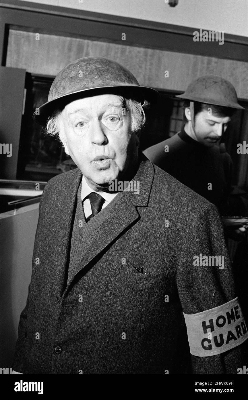 The complete Dad's Army team reported for duty today in the EMI Abbey ...
