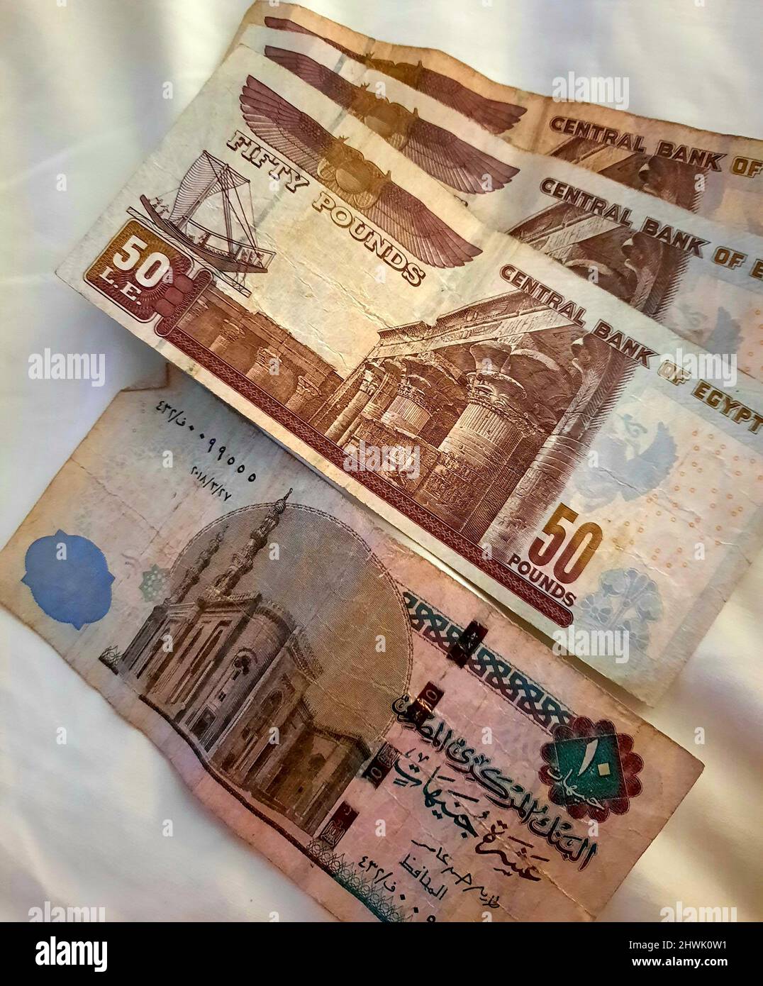 Egypt banknotes. Egyptian money close-up Stock Photo - Alamy