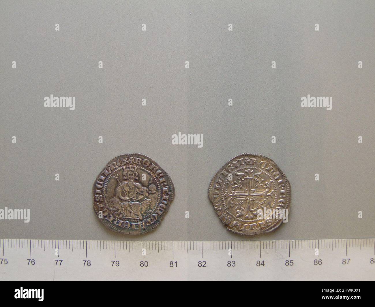 Coin of Robert the Wise from Board of Revenue. Ruler: Robert, King of ...
