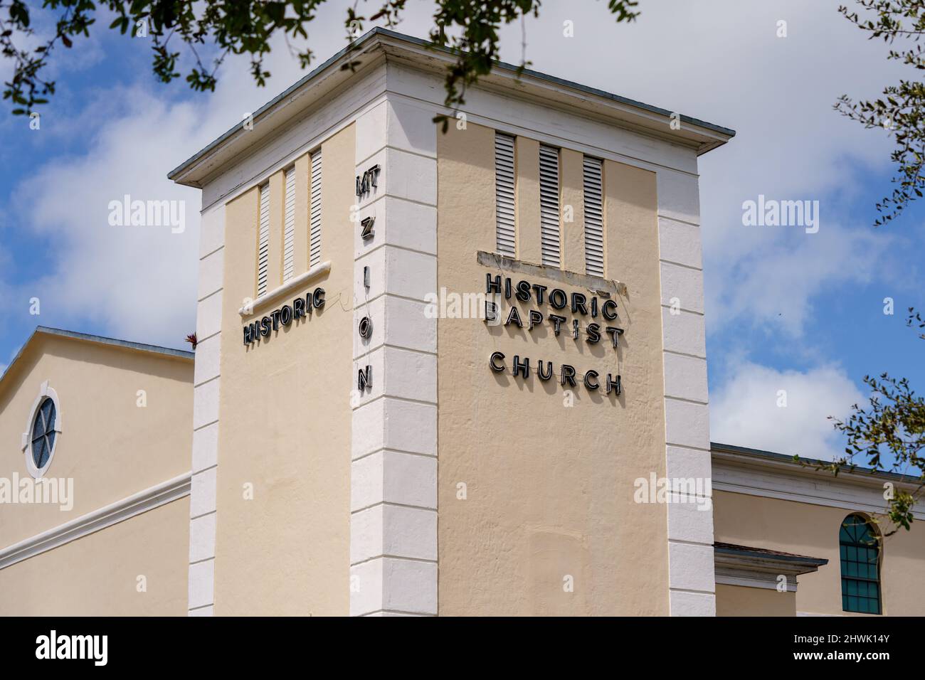Miami, FL, USA - March 5, 2022: Photo of the historic baptist church ...