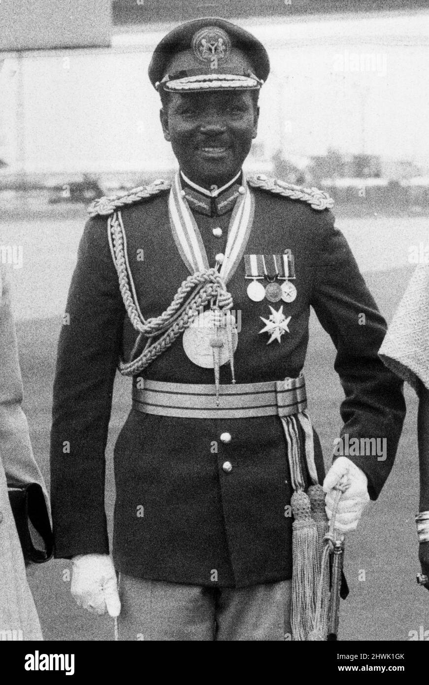 General Yakuba Gowon President of Nigeria seen here during his state ...