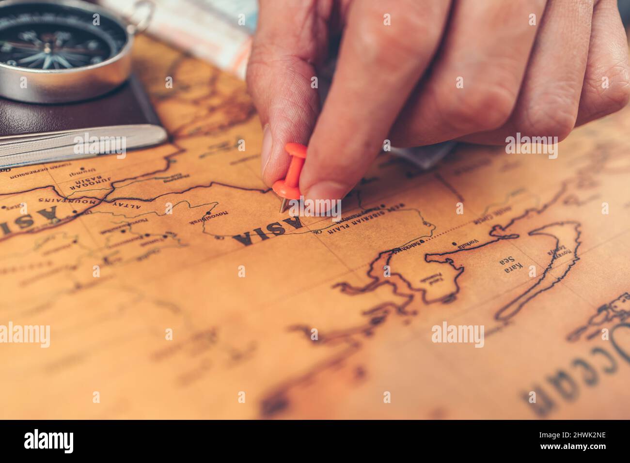 Tourist pin and point for planning vacation, holiday with the help ...