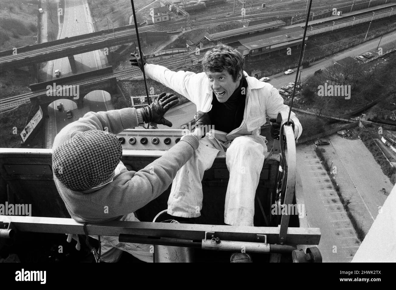 Actor Michael Crawford pictured during filming at Station House, a 200 ...