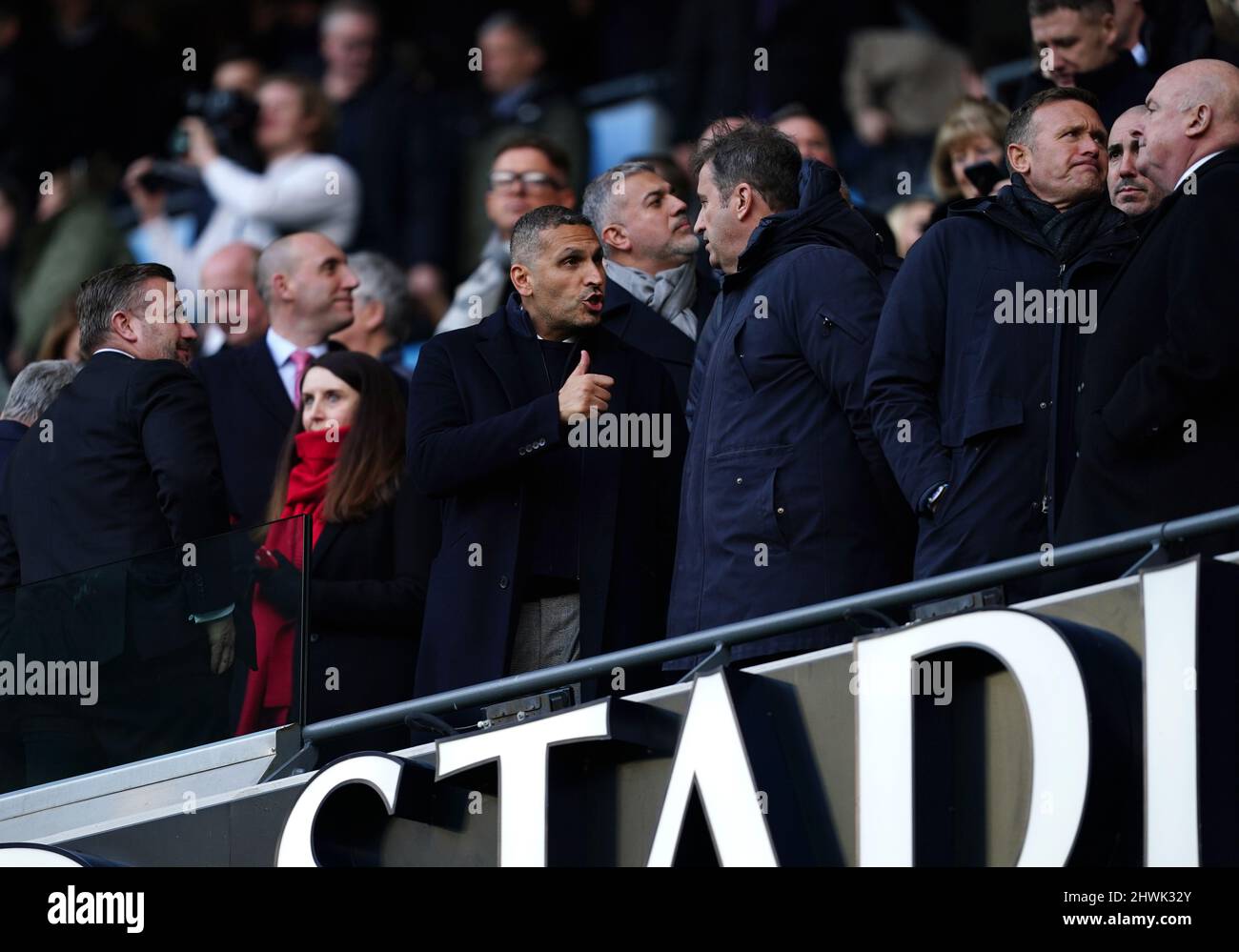 Manchester City chairman Khaldoon Al Mubarak in the stands before the ...
