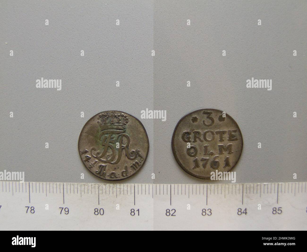 3 Groten of Friedrich V from Unknown . Ruler: Friedrich V, Danish, 1723 ...