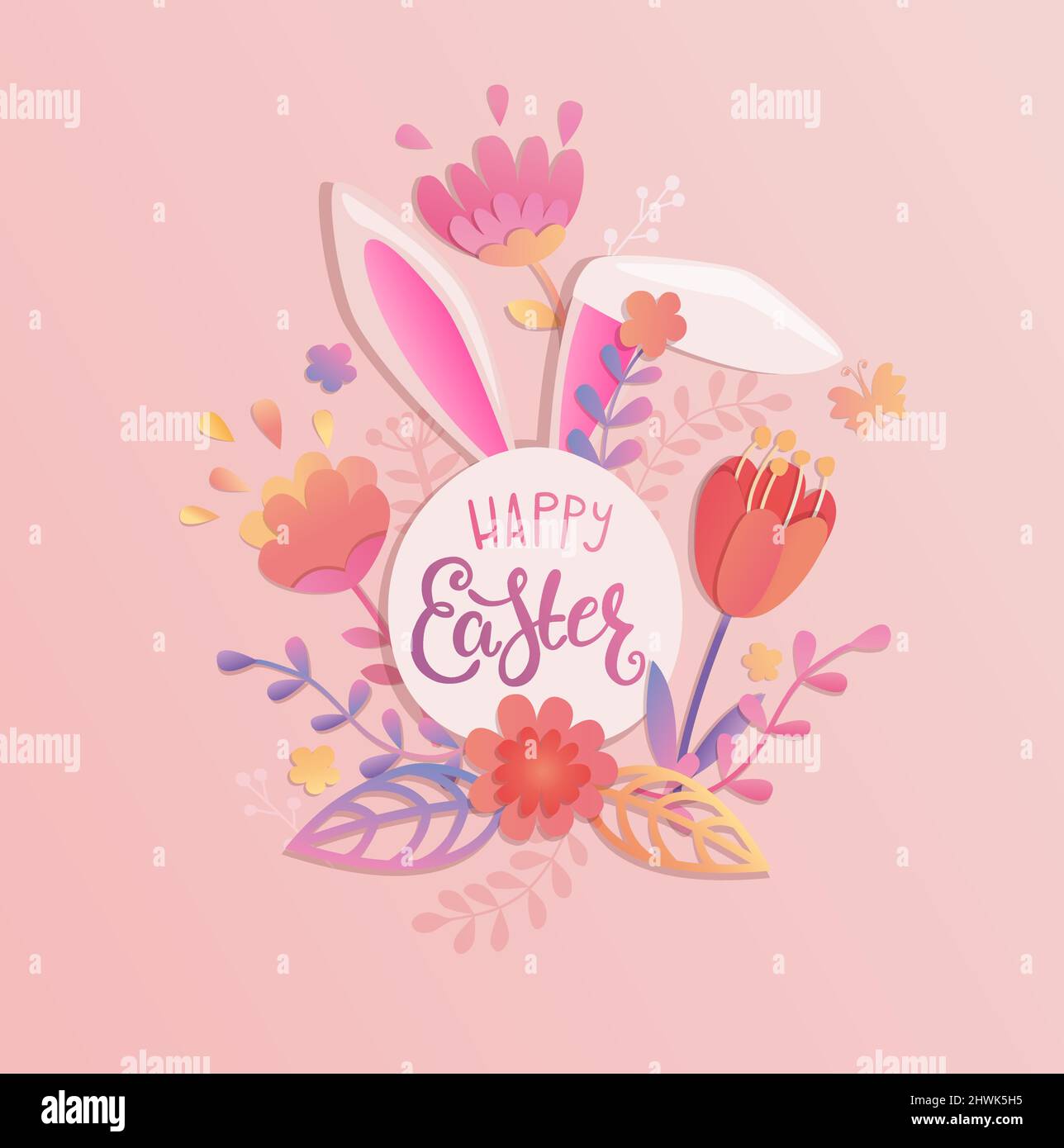 Happy easter 2022 greeting card Stock Vector Image & Art - Alamy