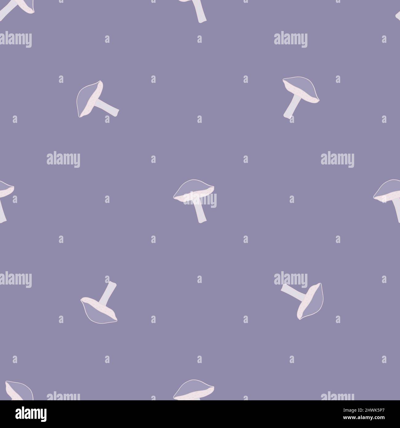 Mushrooms seamless pattern. Fungi background. Repeated texture in ...
