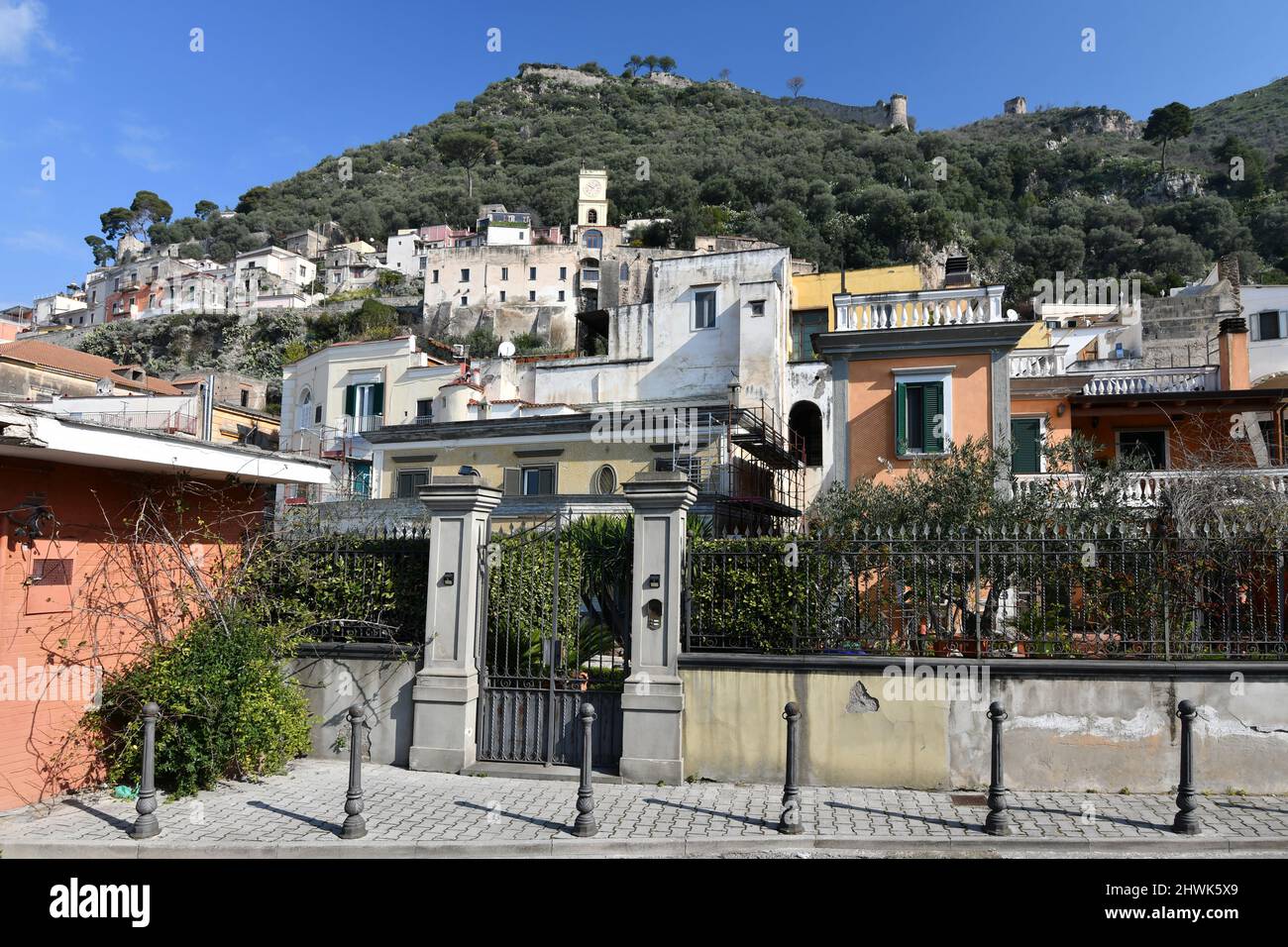 Panoramic view of Sarno, town in the province of Salerno, Italy Stock ...