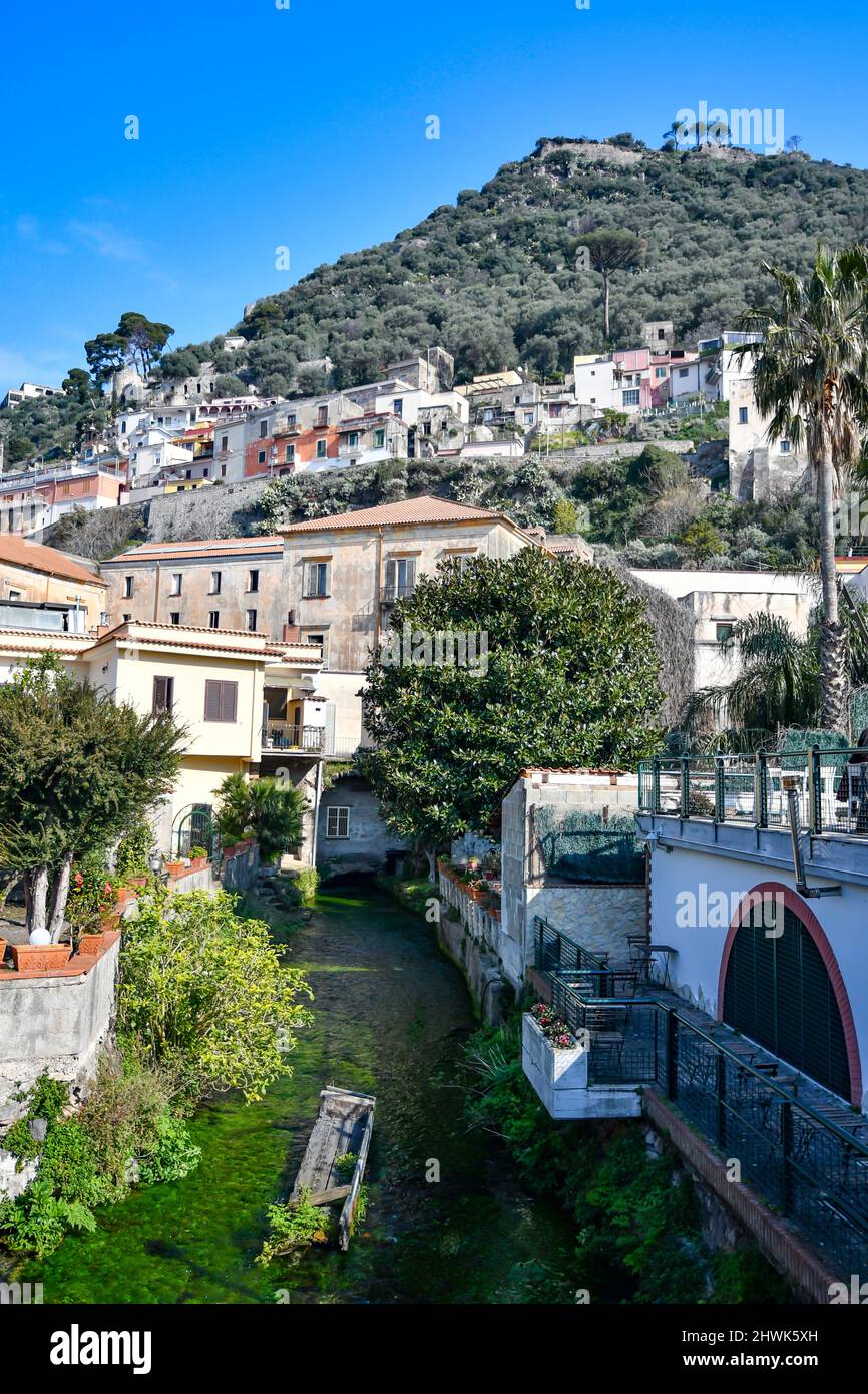 Panoramic view of Sarno, town in the province of Salerno, Italy Stock ...