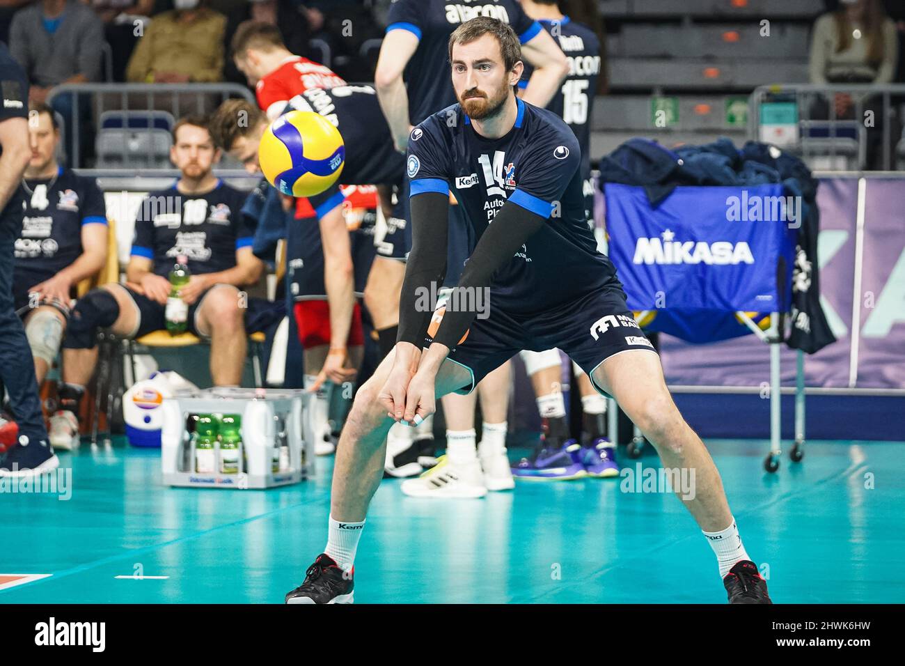 Mannheim, Germany. 06th Mar, 2022. Michel Schlien (14 Lueneburg) during ...