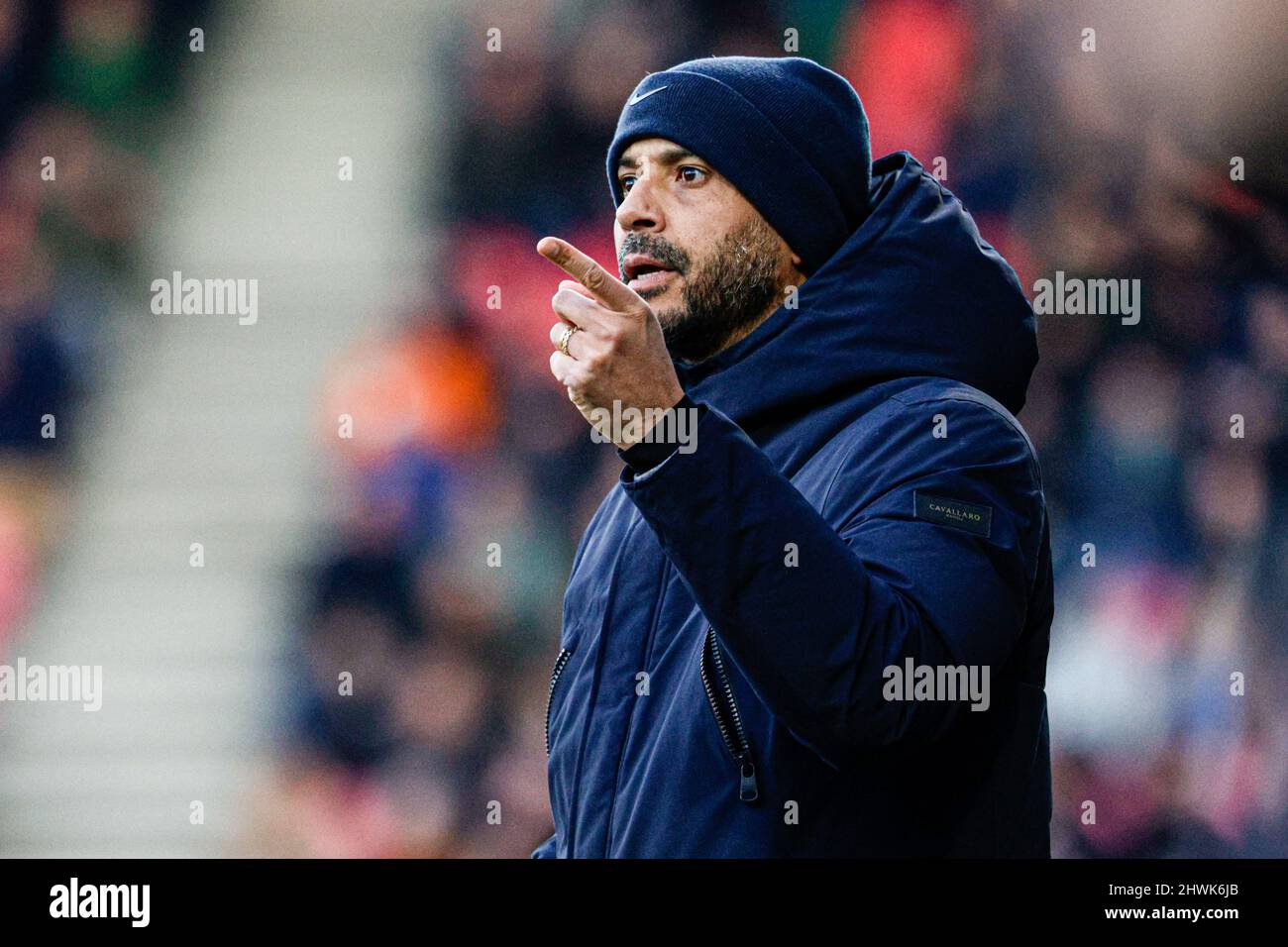 NIJMEGEN, NETHERLANDS - MARCH 6: Head Coach Pascal Jansen of AZ Alkmaar ...