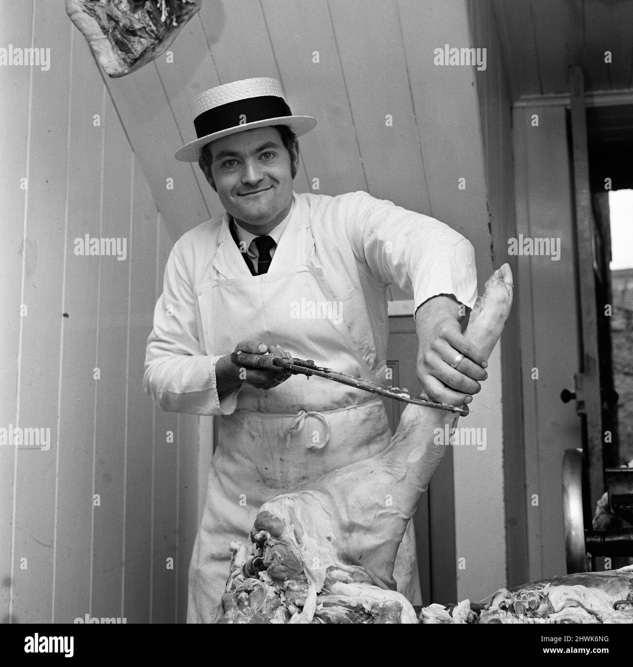 1970s butcher hi-res stock photography and images - Alamy