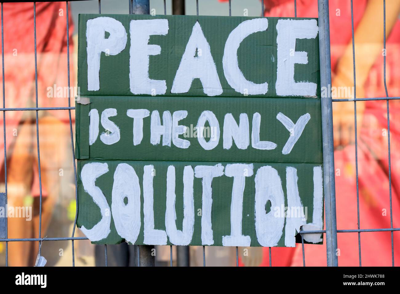 War is no solution hi-res stock photography and images - Alamy
