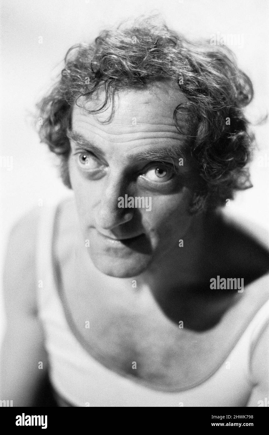 Comedian Marty Feldman poses for Mirror cameraman Ron Burton after his ...