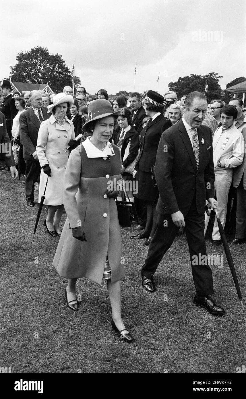 Queen Elizabeth II attends the Royal Show at Stoneleigh Park ...
