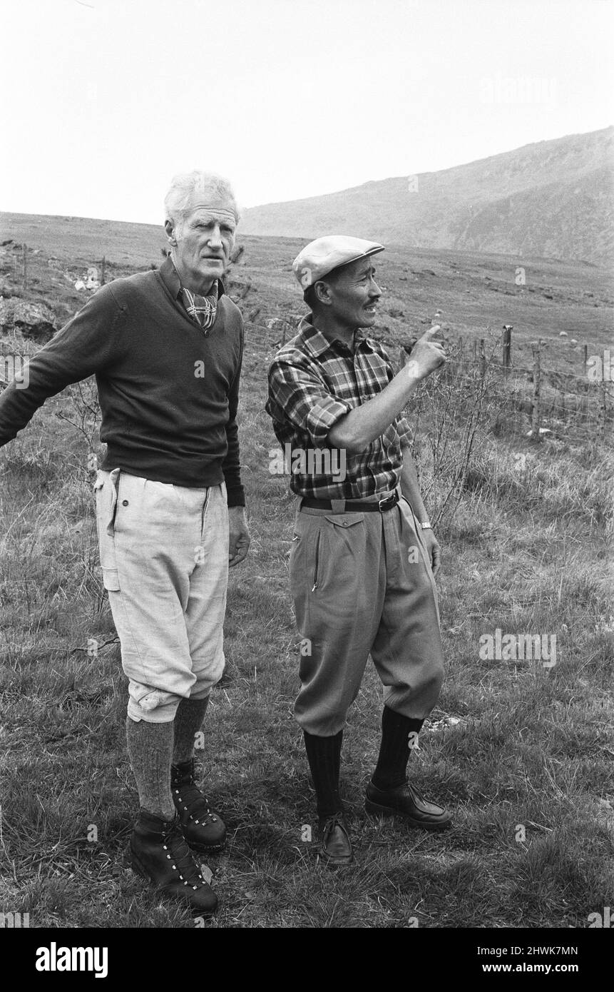 Picture shows Lord Hunt (left) and Sherpa Tensing Norgay (Sherpa ...