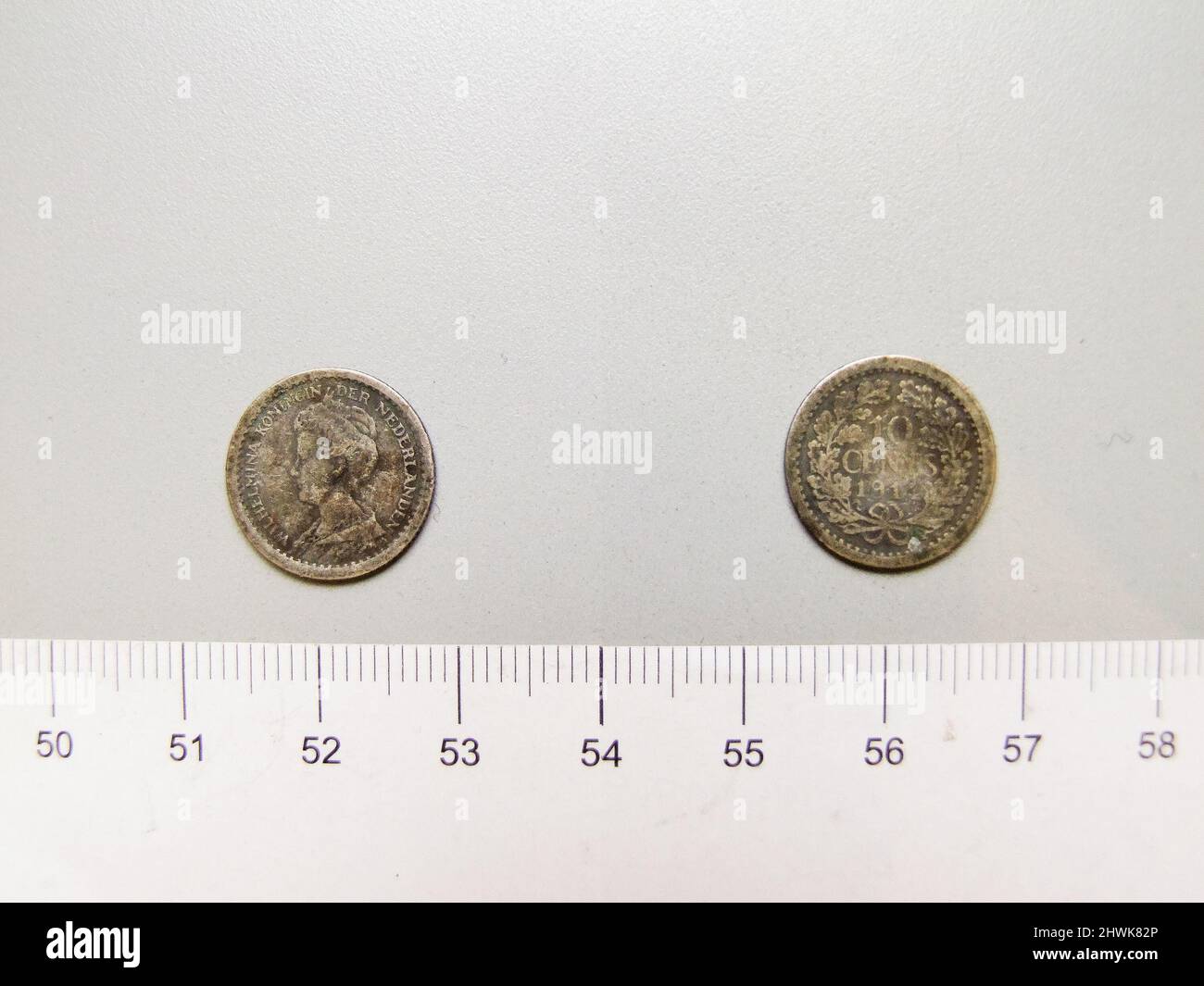 10 Cents of Queen Wilhelmina from Utrecht. Ruler: Wilhelmina, Queen of ...