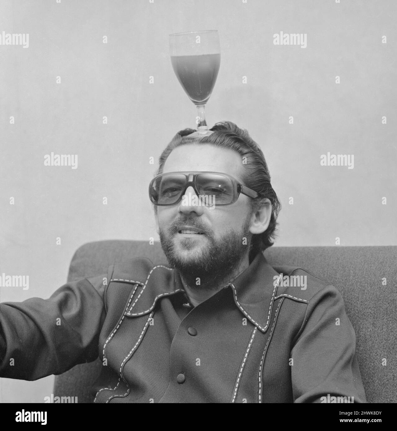 American rock and roll singer and musician Jerry Lee Lewis relaxing in ...