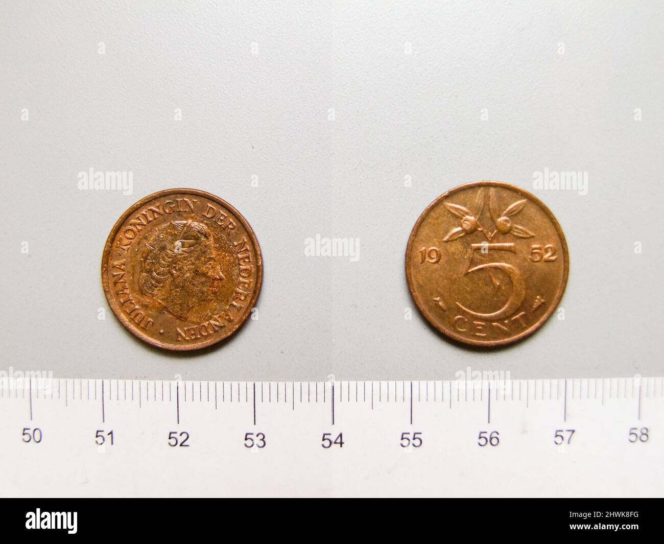 5 Cents of Juliana of the Netherlands from Utrecht. Ruler: Juliana of ...
