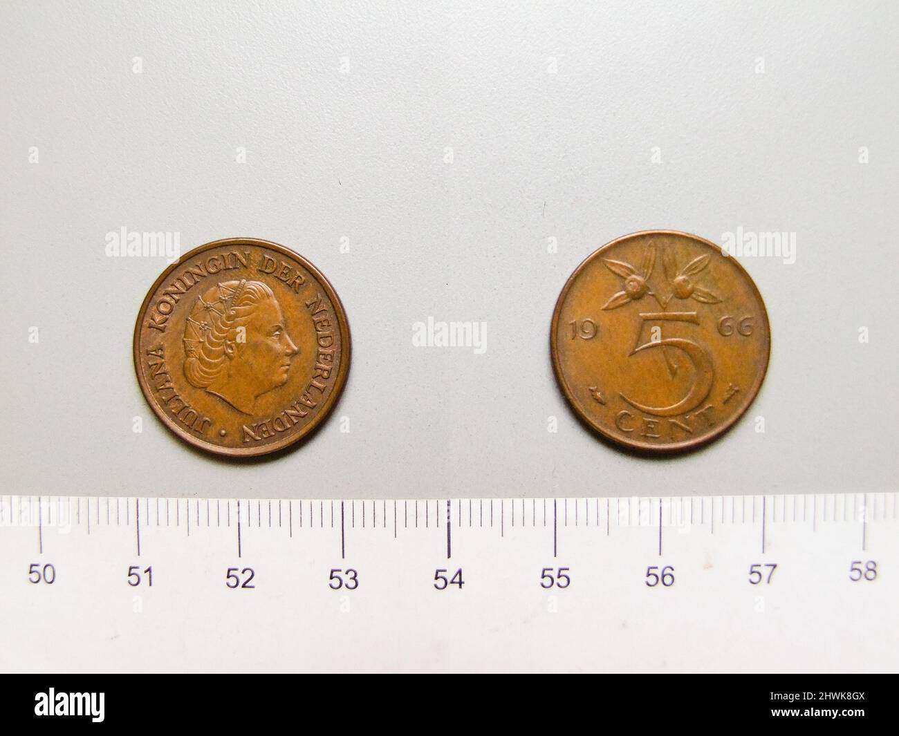 5 Cents of Juliana of the Netherlands from Utrecht. Ruler: Juliana of ...