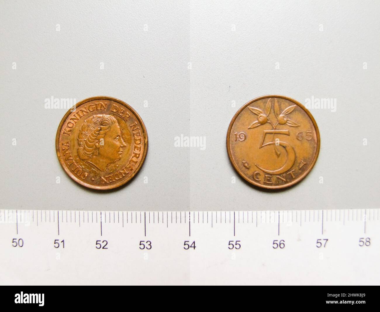 5 Cents of Juliana of the Netherlands from Utrecht. Ruler: Juliana of ...