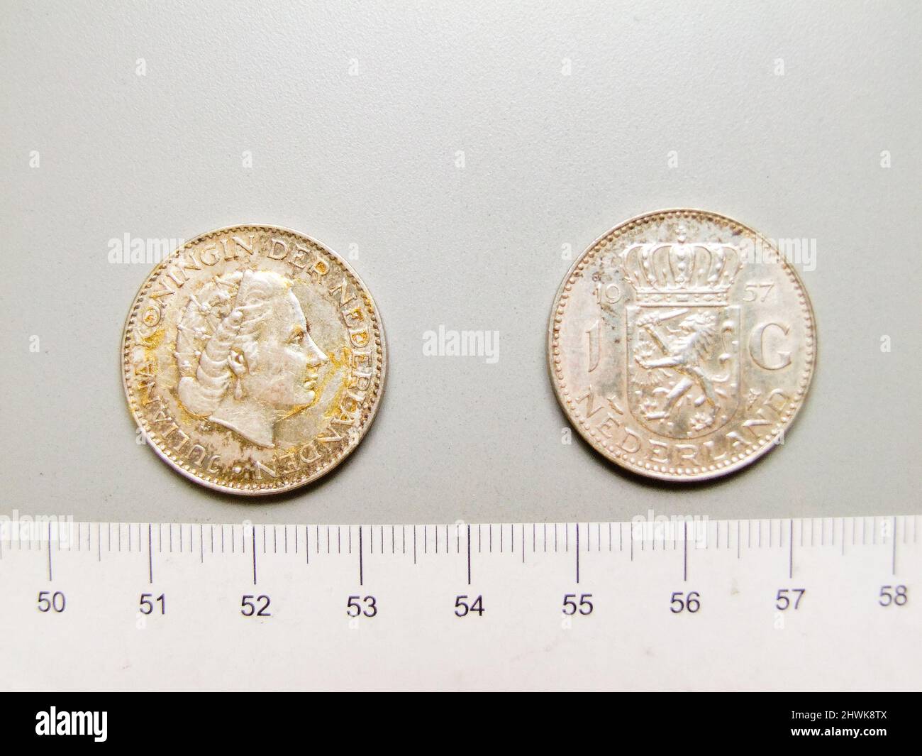 1 Gulden of Juliana of the Netherlands from Utrecht. Ruler: Juliana of ...